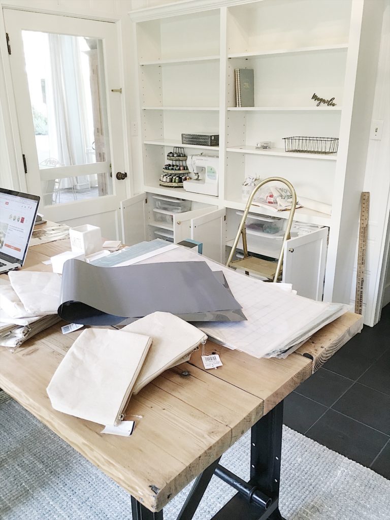 AROUND THE HOUSE // Organizing the Project Room - MY 100 YEAR OLD HOME