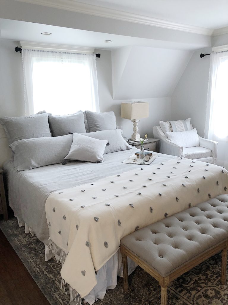 A master bedroom linen makeover