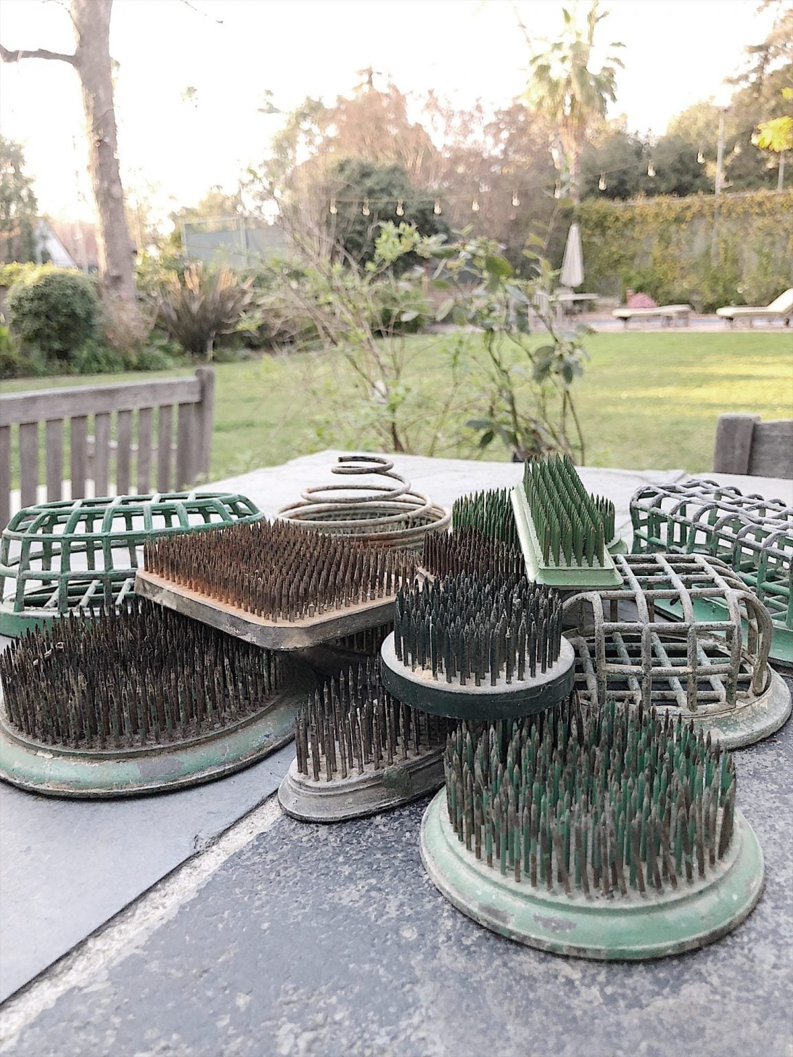 What are flower frogs?