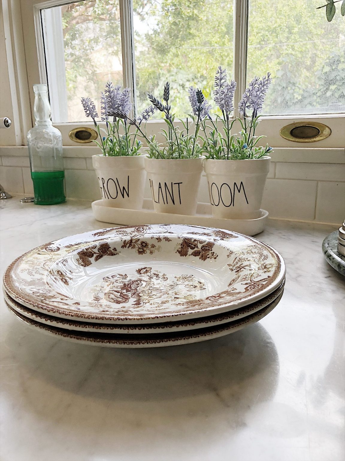 My Obsession with Transferware - MY 100 YEAR OLD HOME