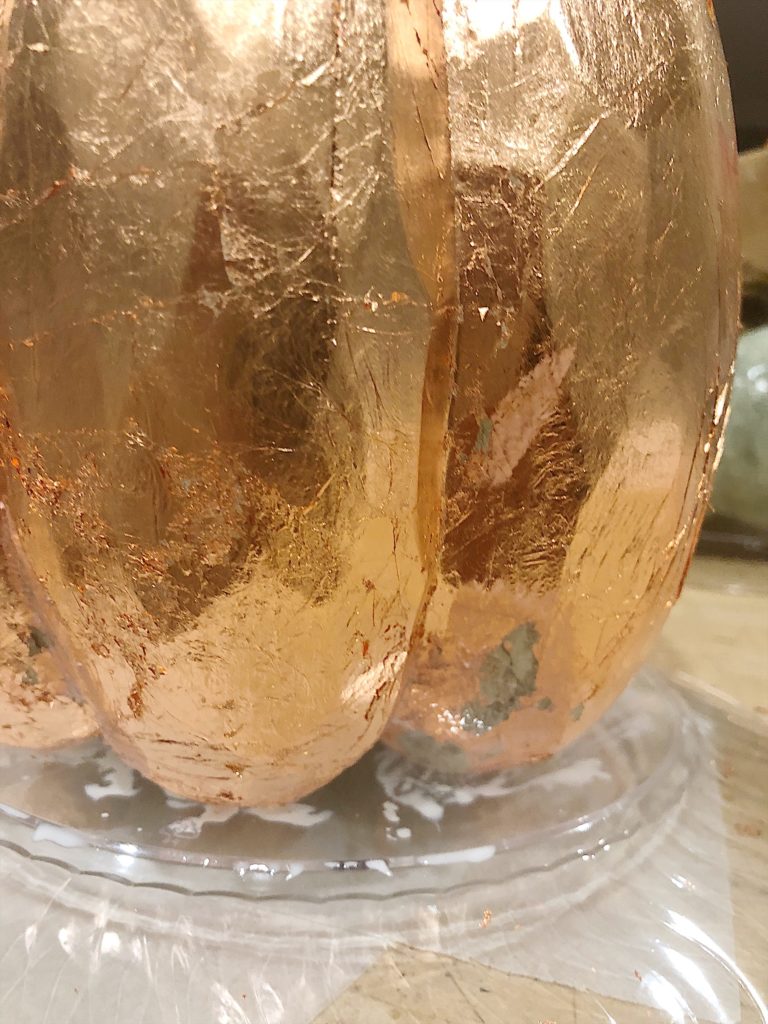 Pumpkin Crafts // How to Make Copper Leaf Pumpkins
