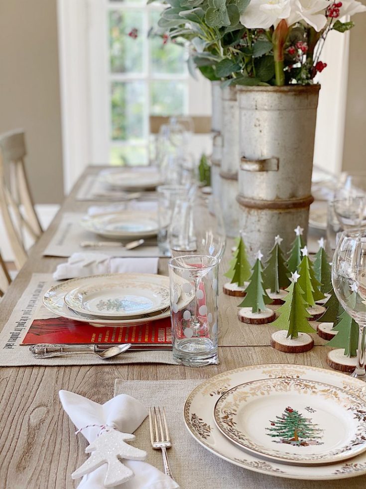 How to Set the Table for Christmas Dinner - MY 100 YEAR OLD HOME