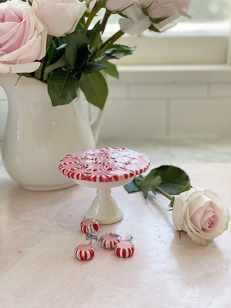 How to Make a Peppermint Candy Plate - MY 100 YEAR OLD HOME