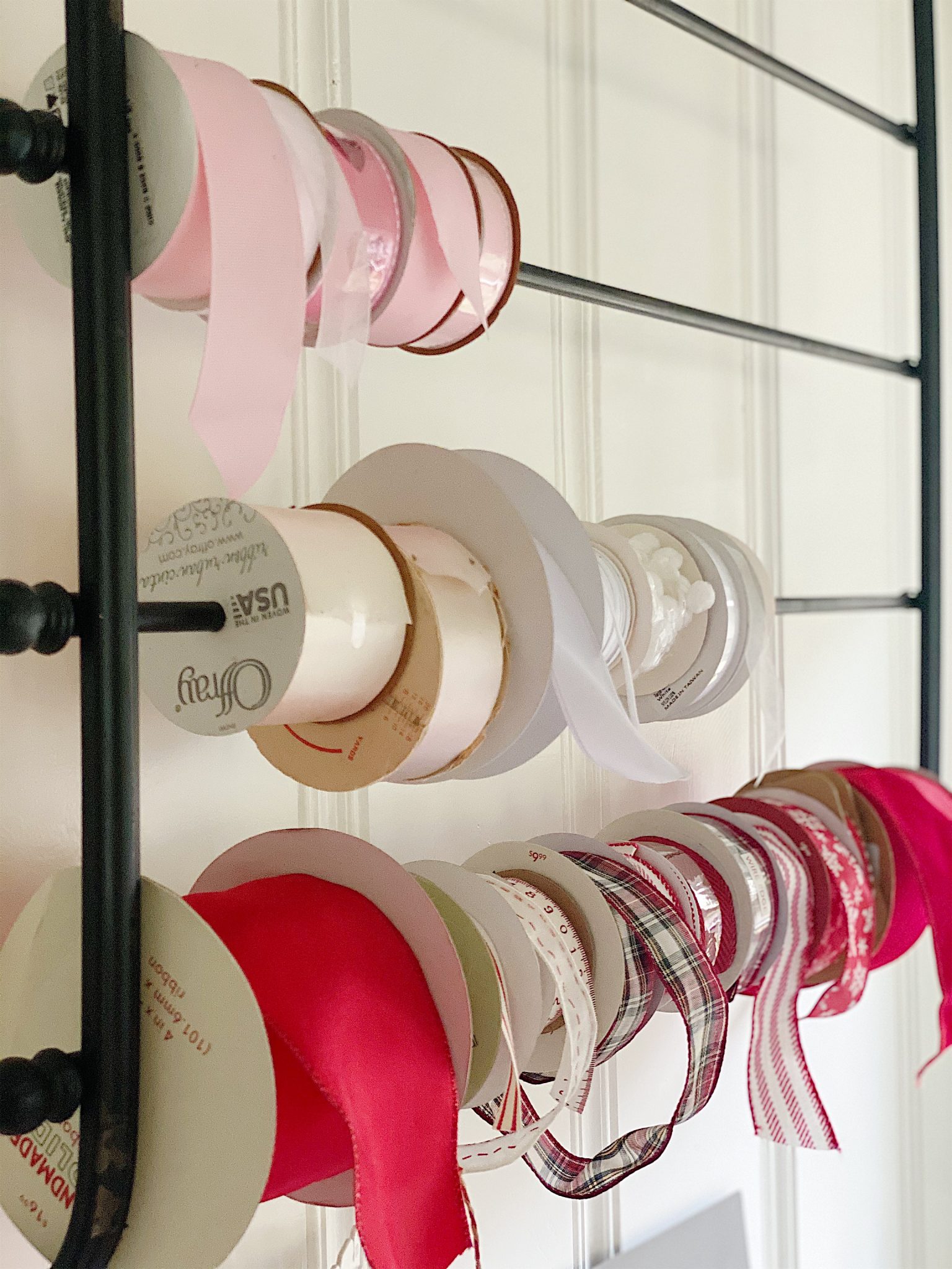 How to Organize Ribbons in Your Craft Room - MY 100 YEAR OLD HOME