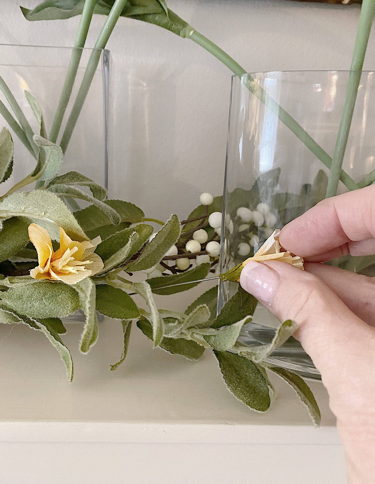 How to Make a Garland for Spring - MY 100 YEAR OLD HOME