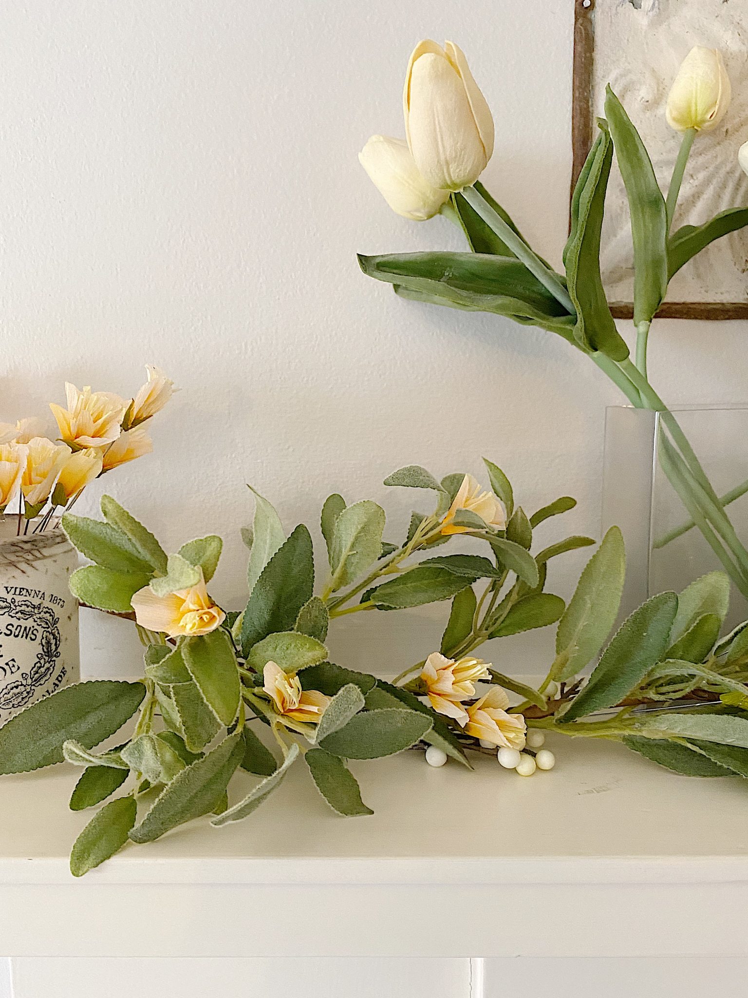 How to Make a Garland for Spring - MY 100 YEAR OLD HOME