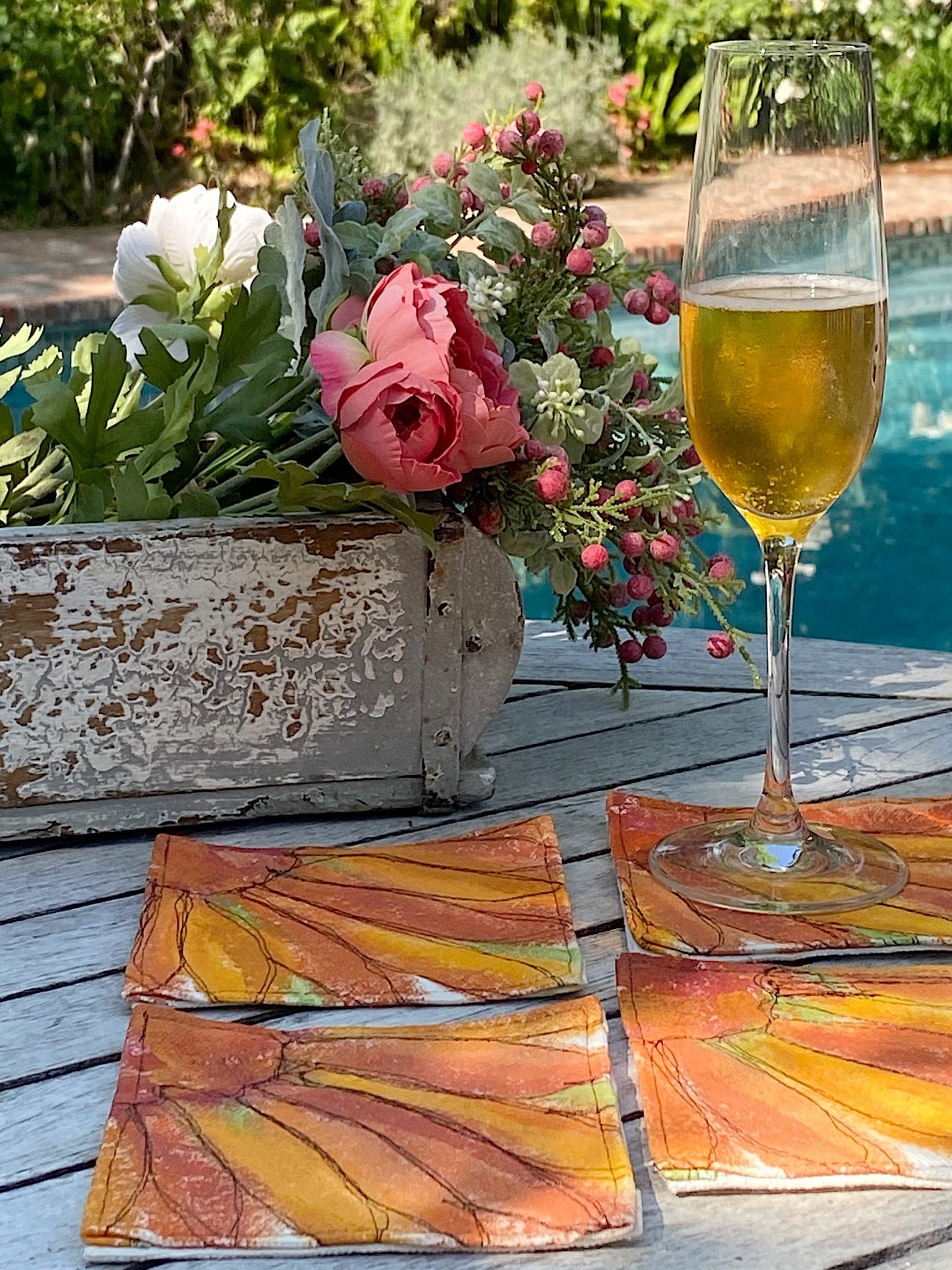 DIY Crafts - Painted Coasters - MY 100 YEAR OLD HOME