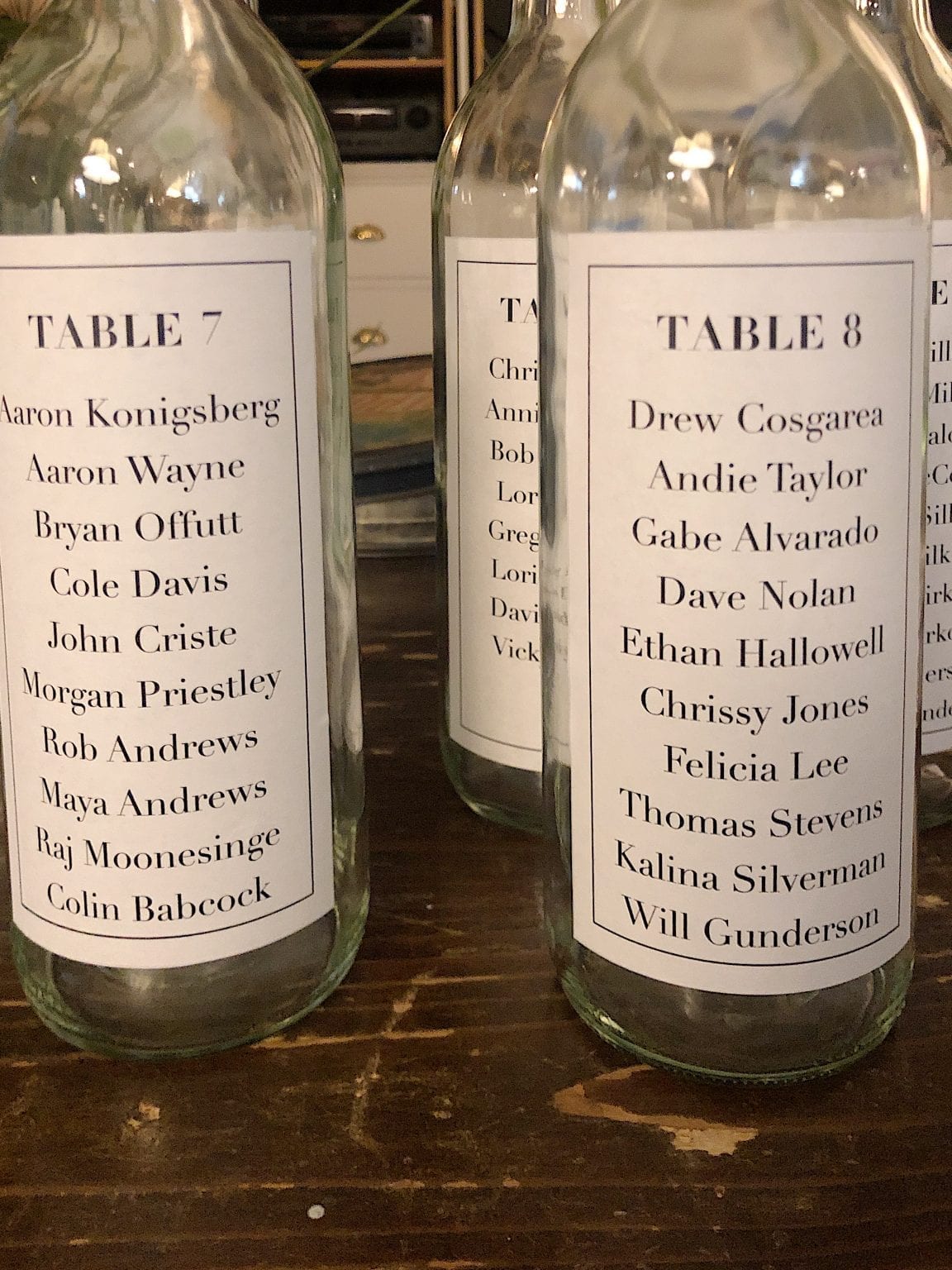 Rehearsal Dinner Decorations and Ideas - MY 100 YEAR OLD HOME