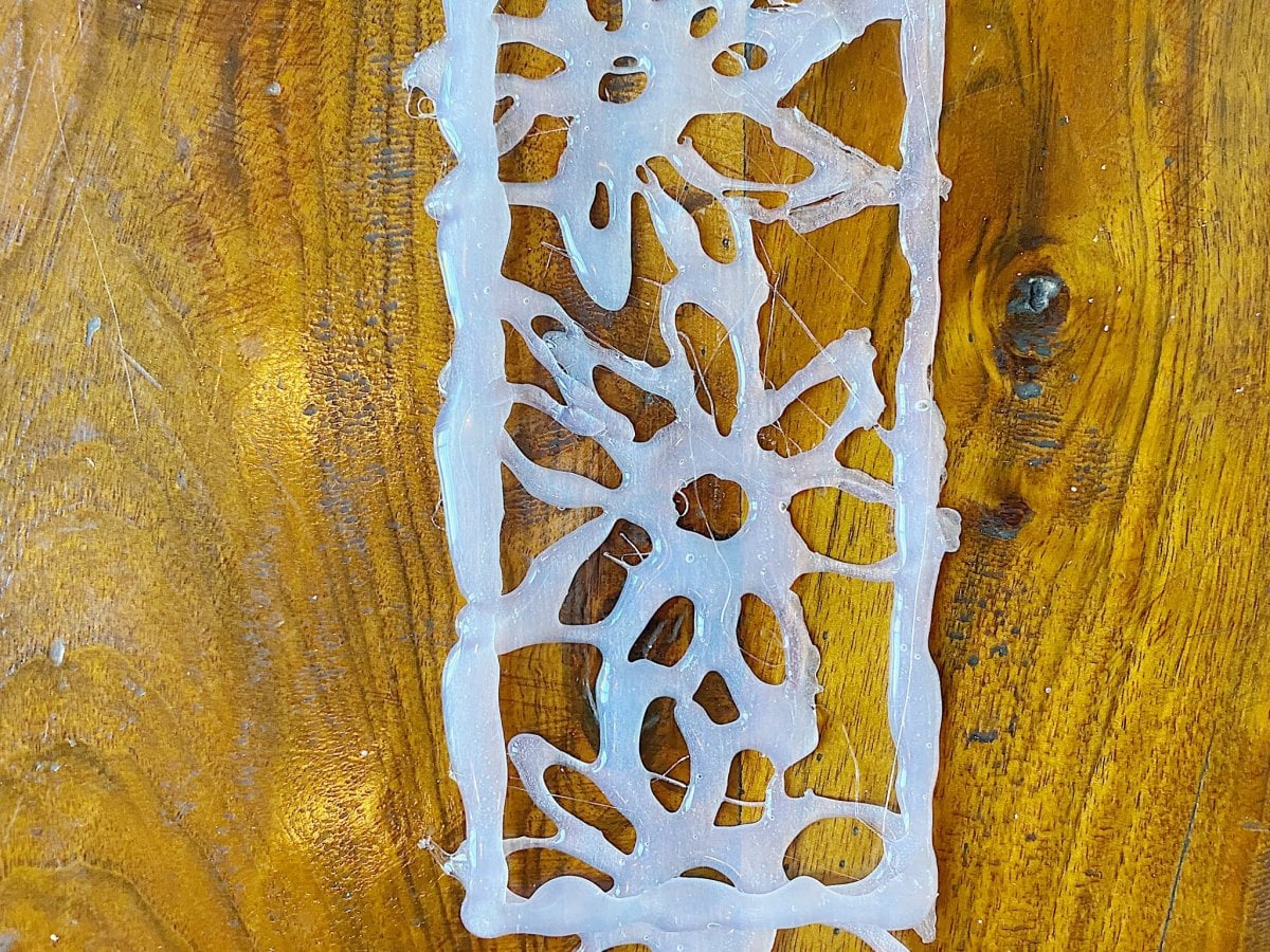 How to Make a Sunflower Stencil with a Glue Gun - MY 100 YEAR OLD HOME