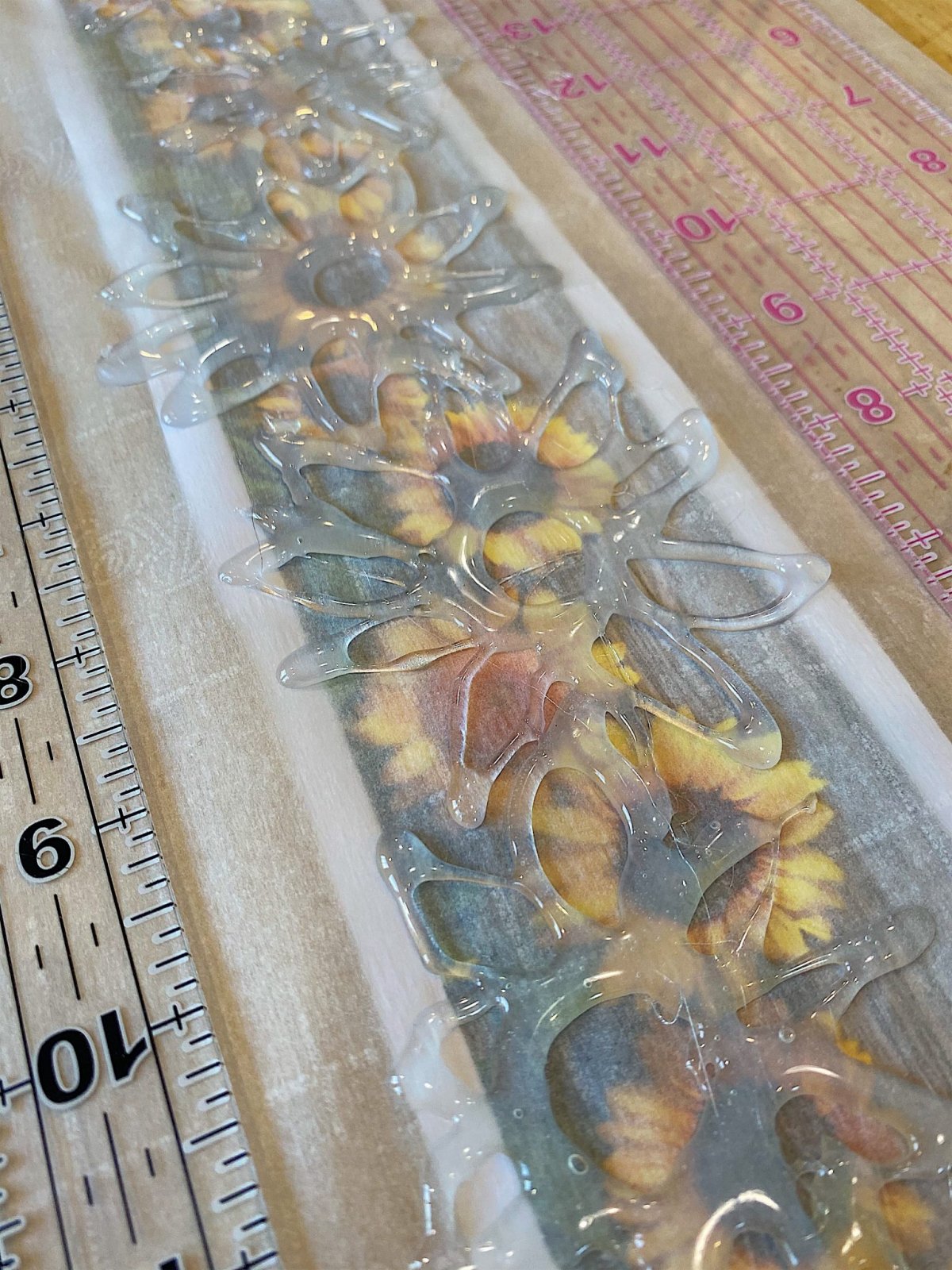 How to Make a Sunflower Stencil with a Glue Gun - MY 100 YEAR OLD HOME