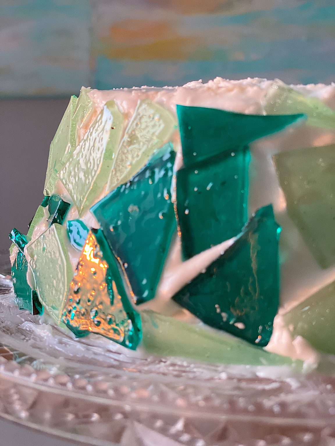 Sugar Glass Easy Angle Food Cake Recipe - MY 100 YEAR OLD HOME