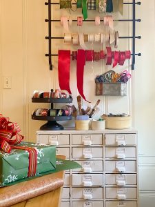 How to Organize Your Gift Wrapping Room - MY 100 YEAR OLD HOME
