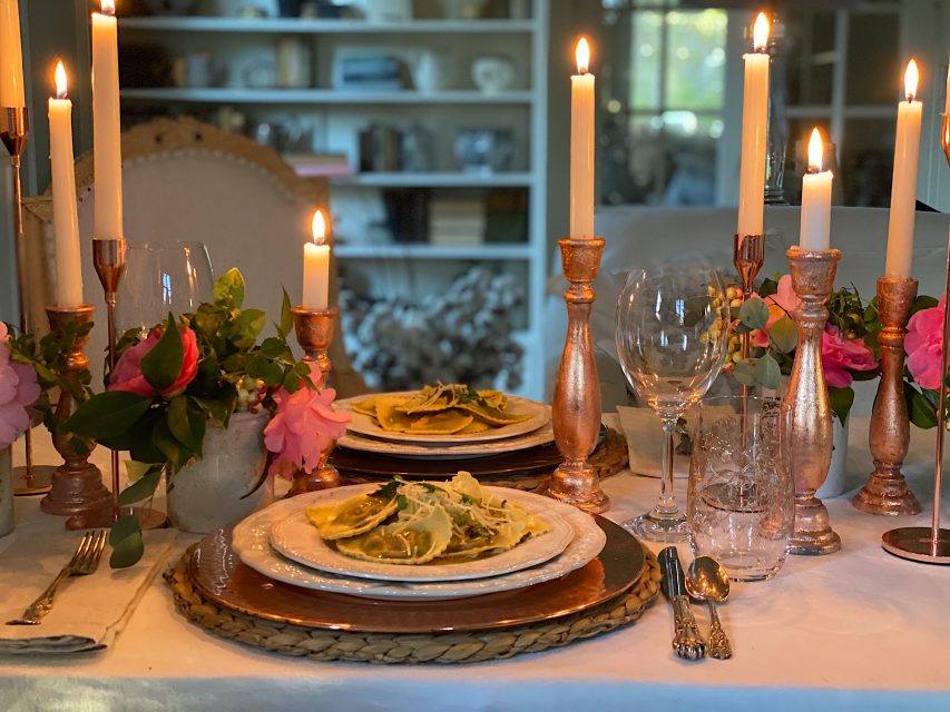 How to Create a Romantic Dinner at Home - MY 100 YEAR OLD HOME