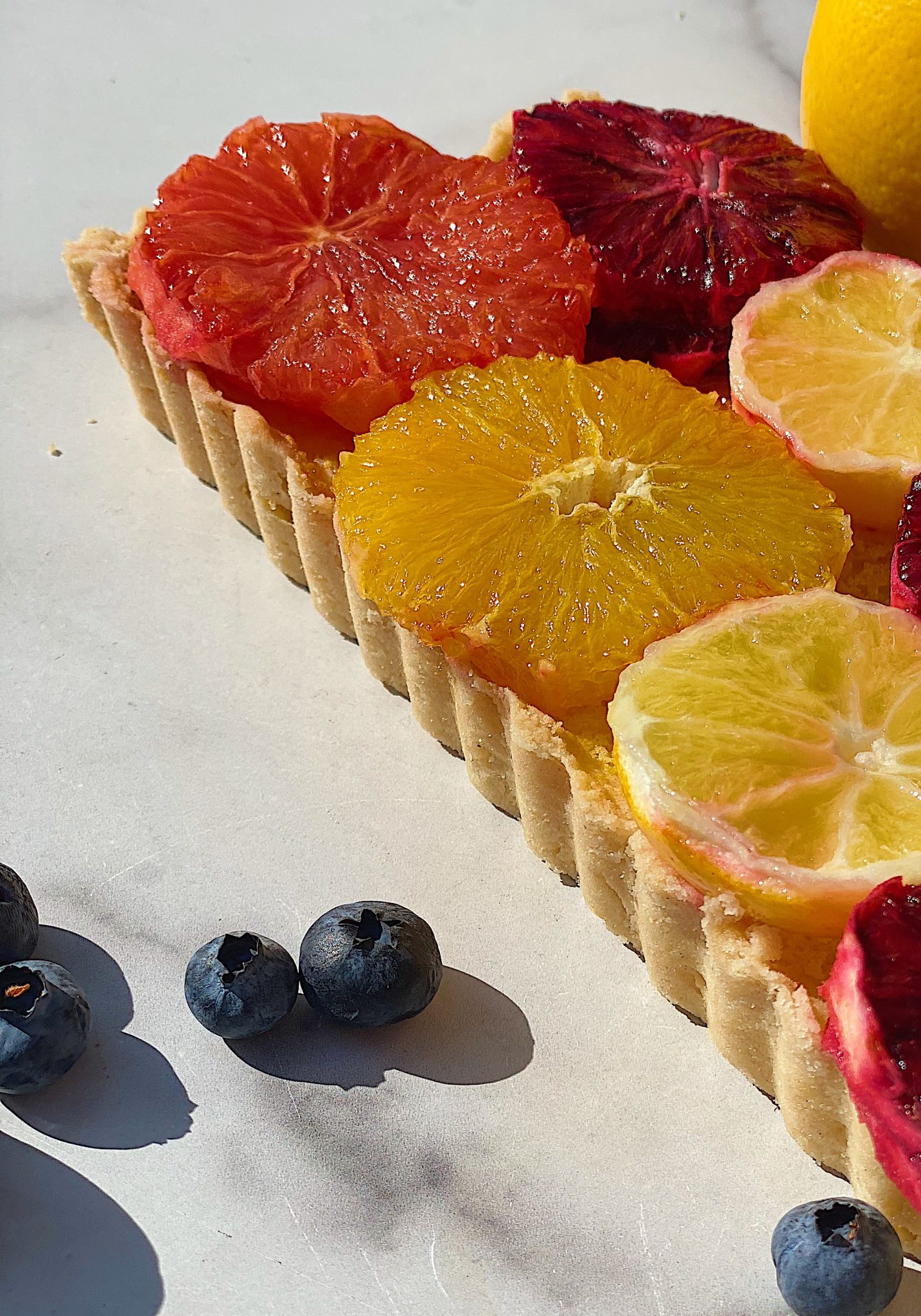 Citrus Stained Lemon Tart Recipe - MY 100 YEAR OLD HOME