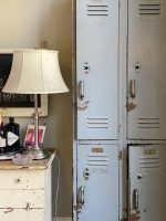 How to Paint Metal School Lockers - MY 100 YEAR OLD HOME