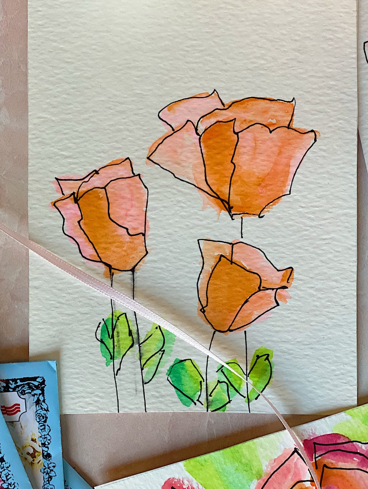 Paint Your Own Valentine's Day Cards DIY - MY 100 YEAR OLD HOME