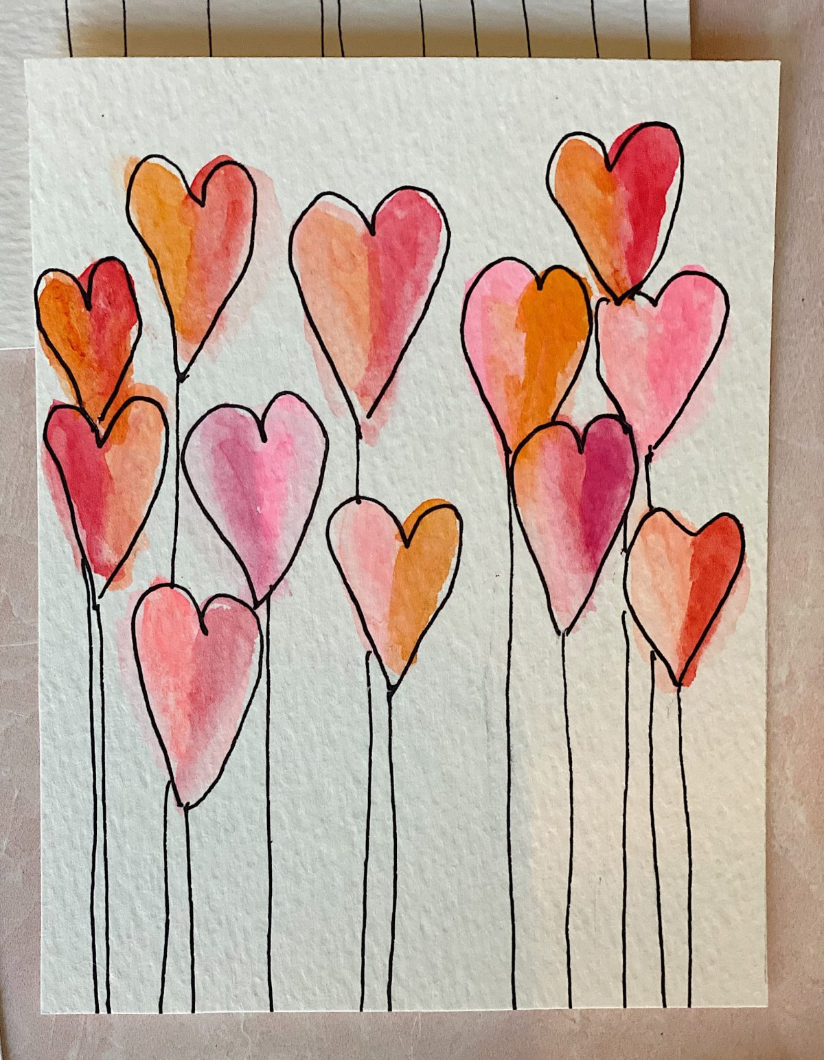 Paint Your Own Valentine's Day Cards DIY - MY 100 YEAR OLD HOME