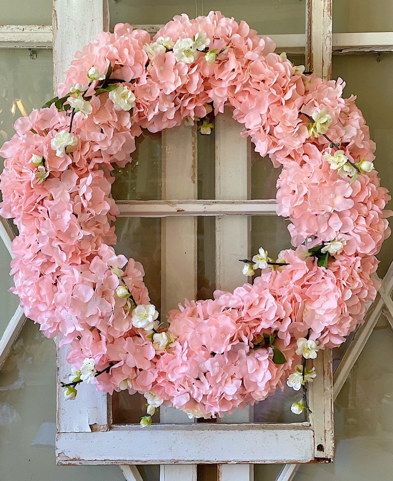 Spring Garden Wreath DIY - MY 100 YEAR OLD HOME
