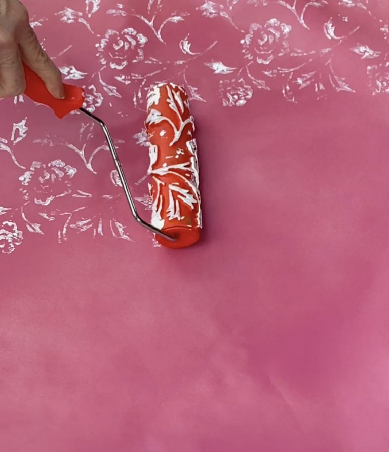 Spring Pink Wrapping Paper DIY - MY 100 YEAR OLD HOME