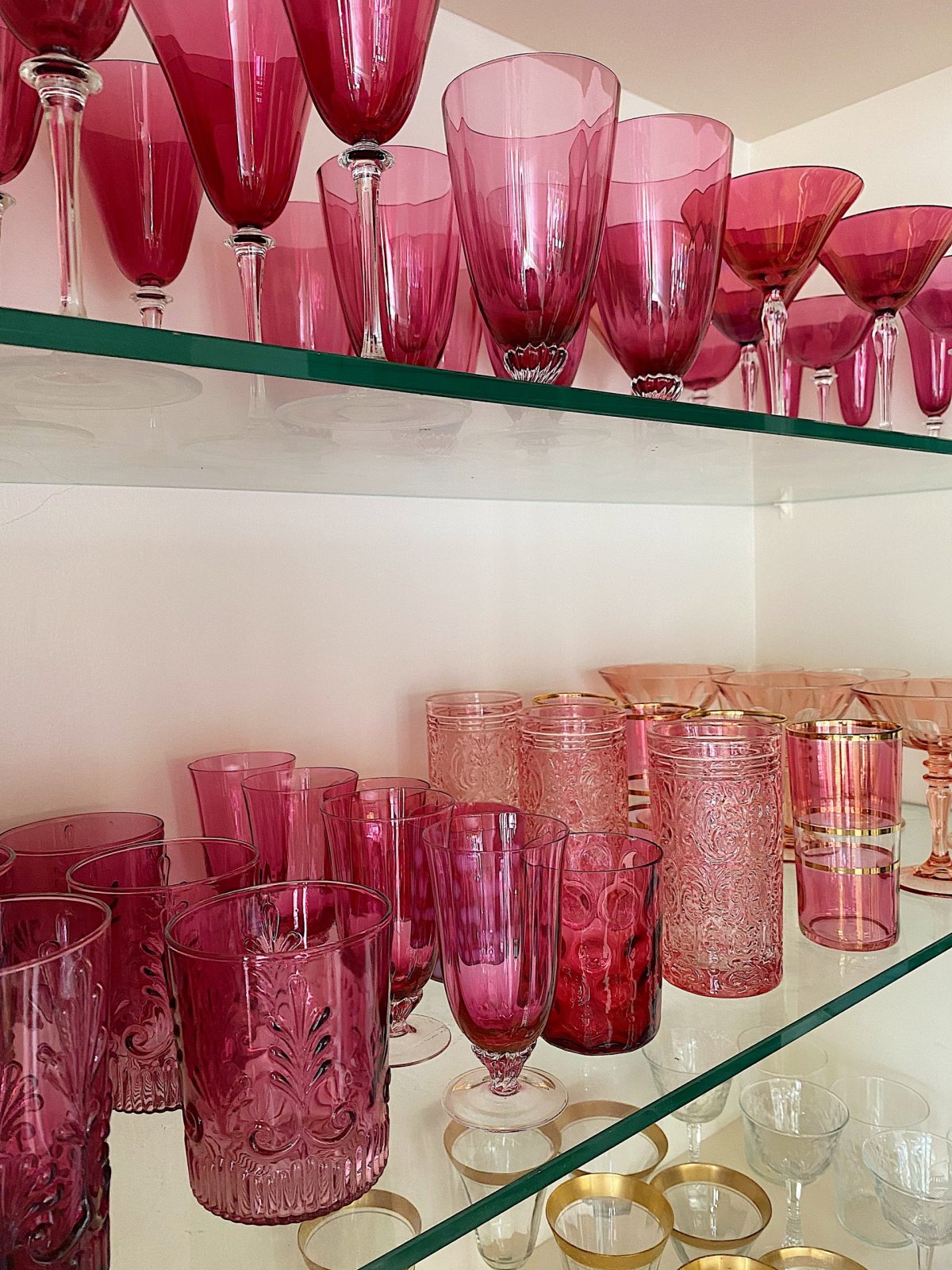 My Obsession with Cranberry Glass - MY 100 YEAR OLD HOME