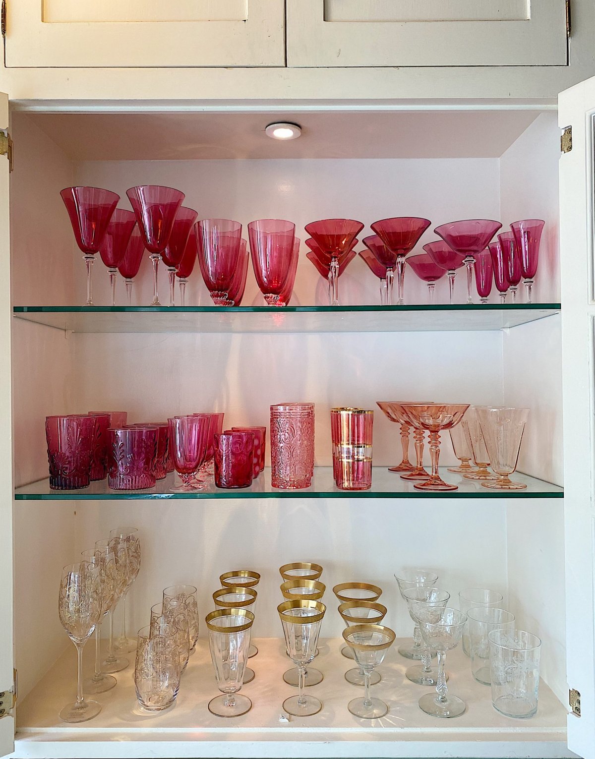 My Obsession with Cranberry Glass - MY 100 YEAR OLD HOME