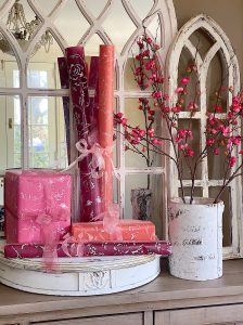 Spring Pink Wrapping Paper DIY - MY 100 YEAR OLD HOME