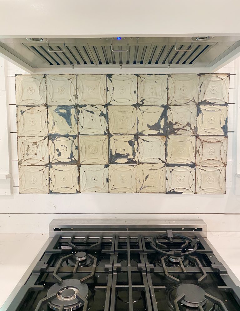 How to Tile a Backsplash with Vintage Tiles - MY 100 YEAR OLD HOME