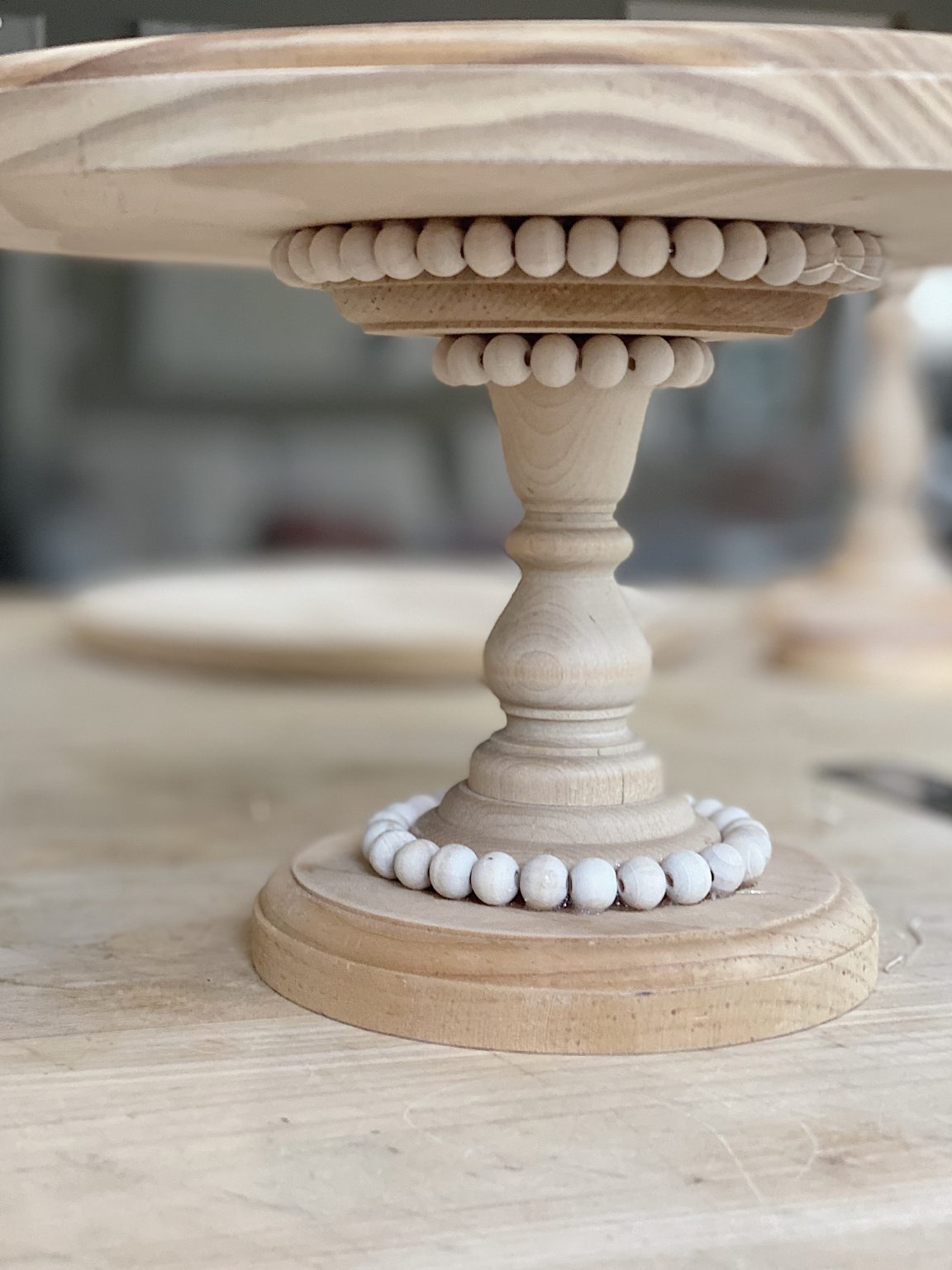 How to Make a Wood Cake Stand DIY - MY 100 YEAR OLD HOME