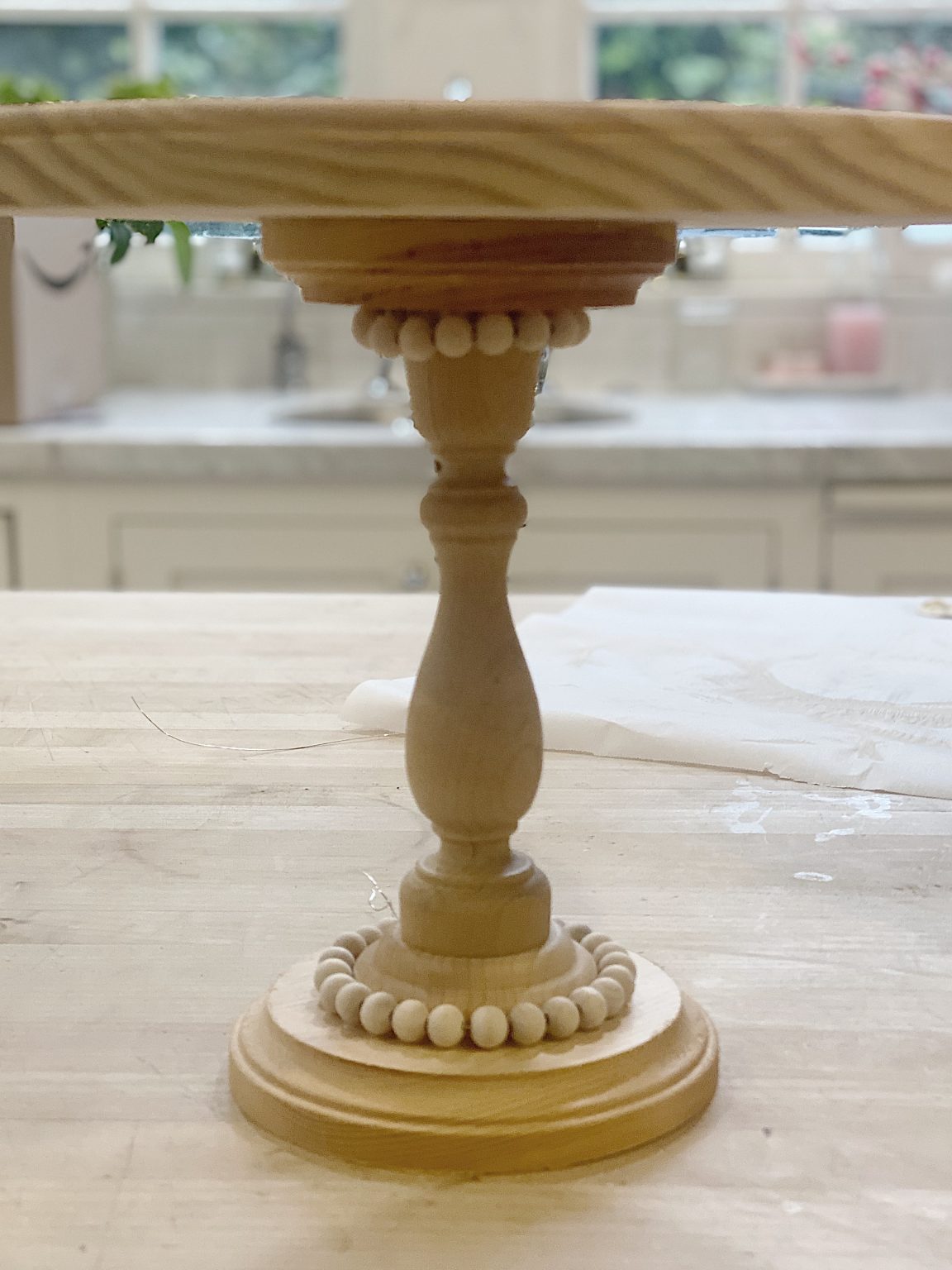 How to Make a Wood Cake Stand DIY - MY 100 YEAR OLD HOME