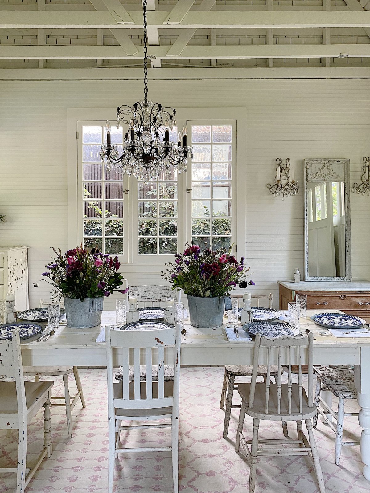 Summer Entertaining in a Farmhouse Dining Room - MY 100 YEAR OLD HOME