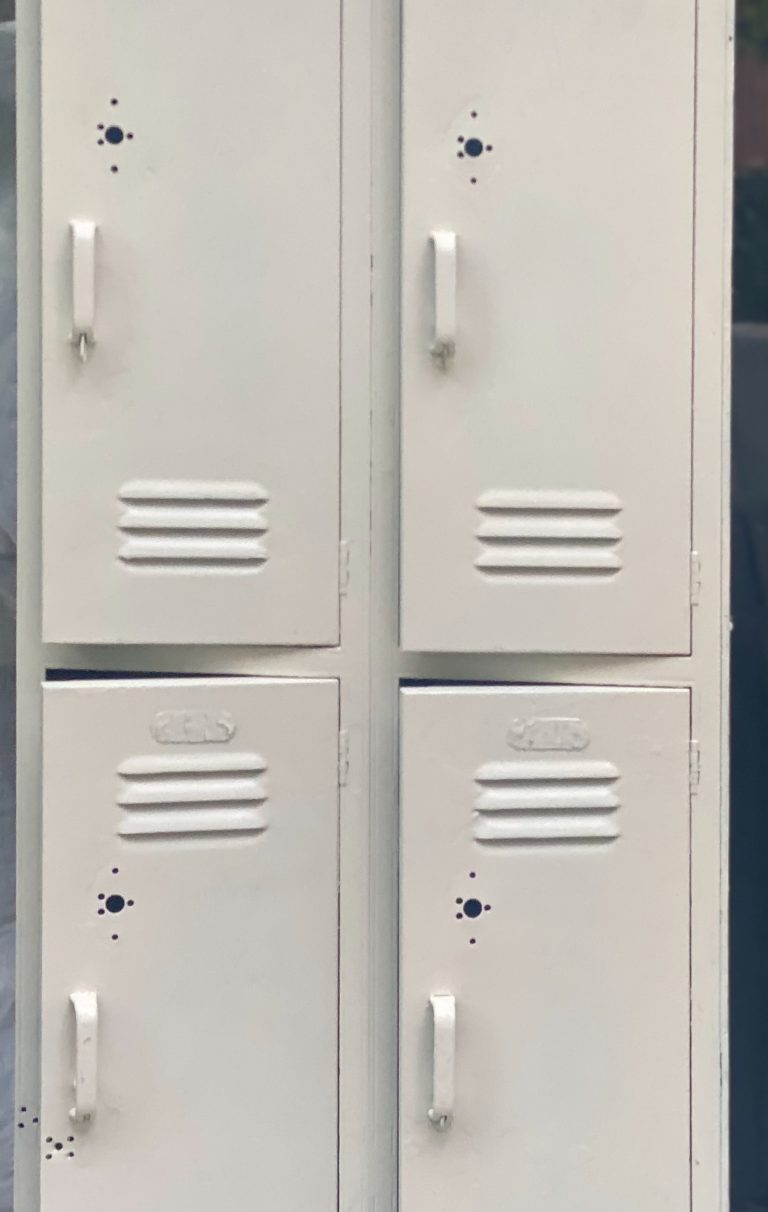 How to Paint Metal School Lockers - MY 100 YEAR OLD HOME