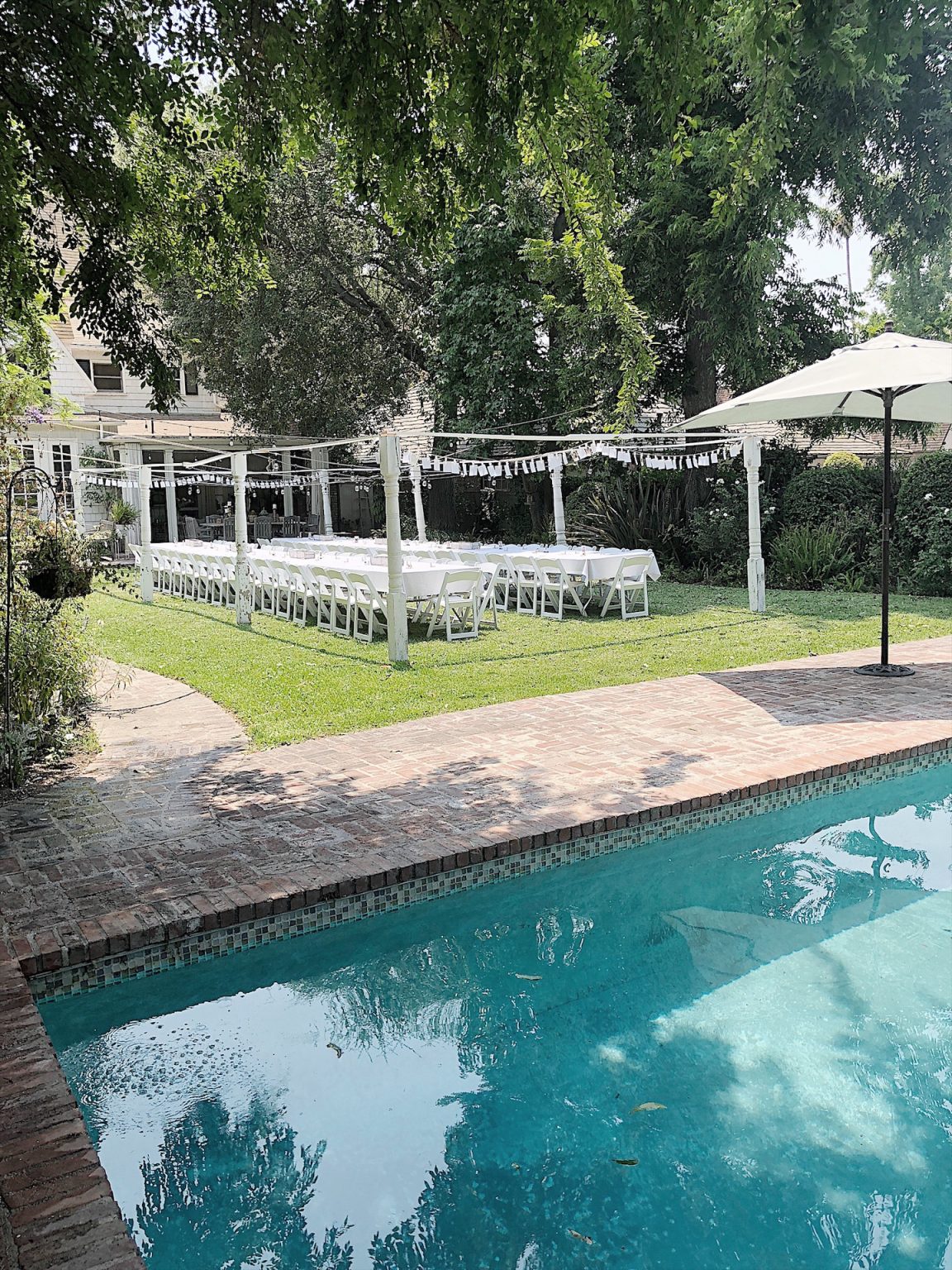 How I Built an Outdoor Party Dining Room for Sixty Five Guests