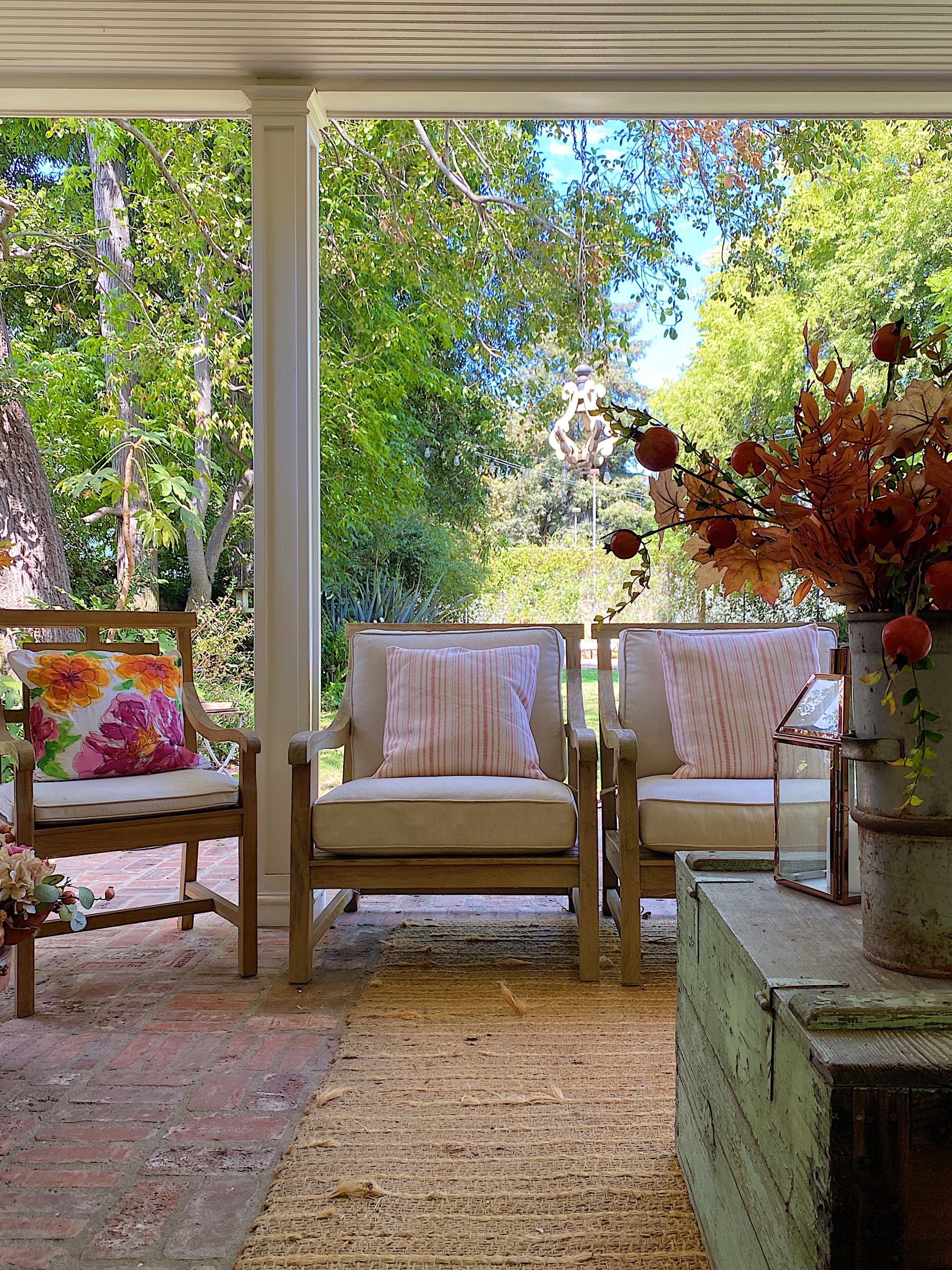 How to Decorate Your Home with Outdoor Fall Decor - MY 100 YEAR OLD HOME