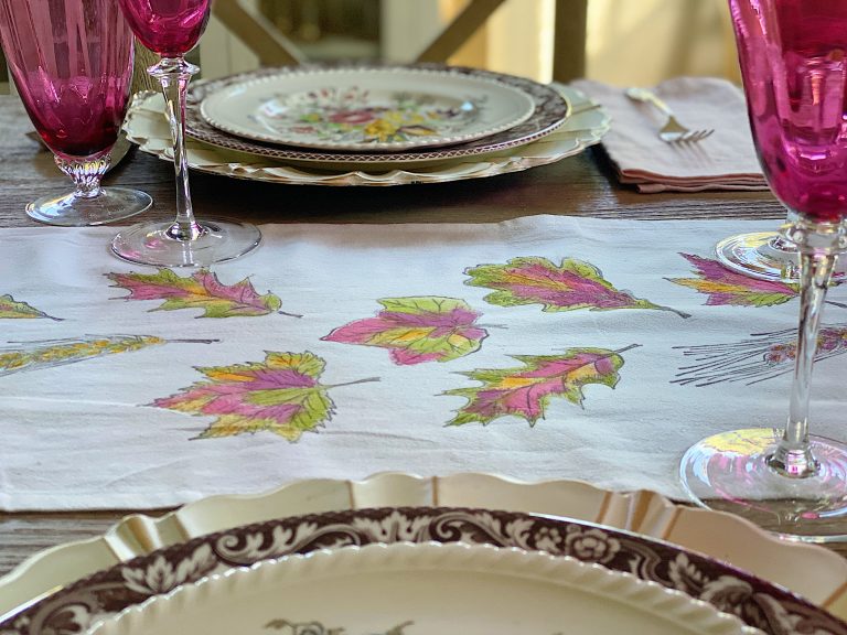 DIY Fall Table Runner - MY 100 YEAR OLD HOME