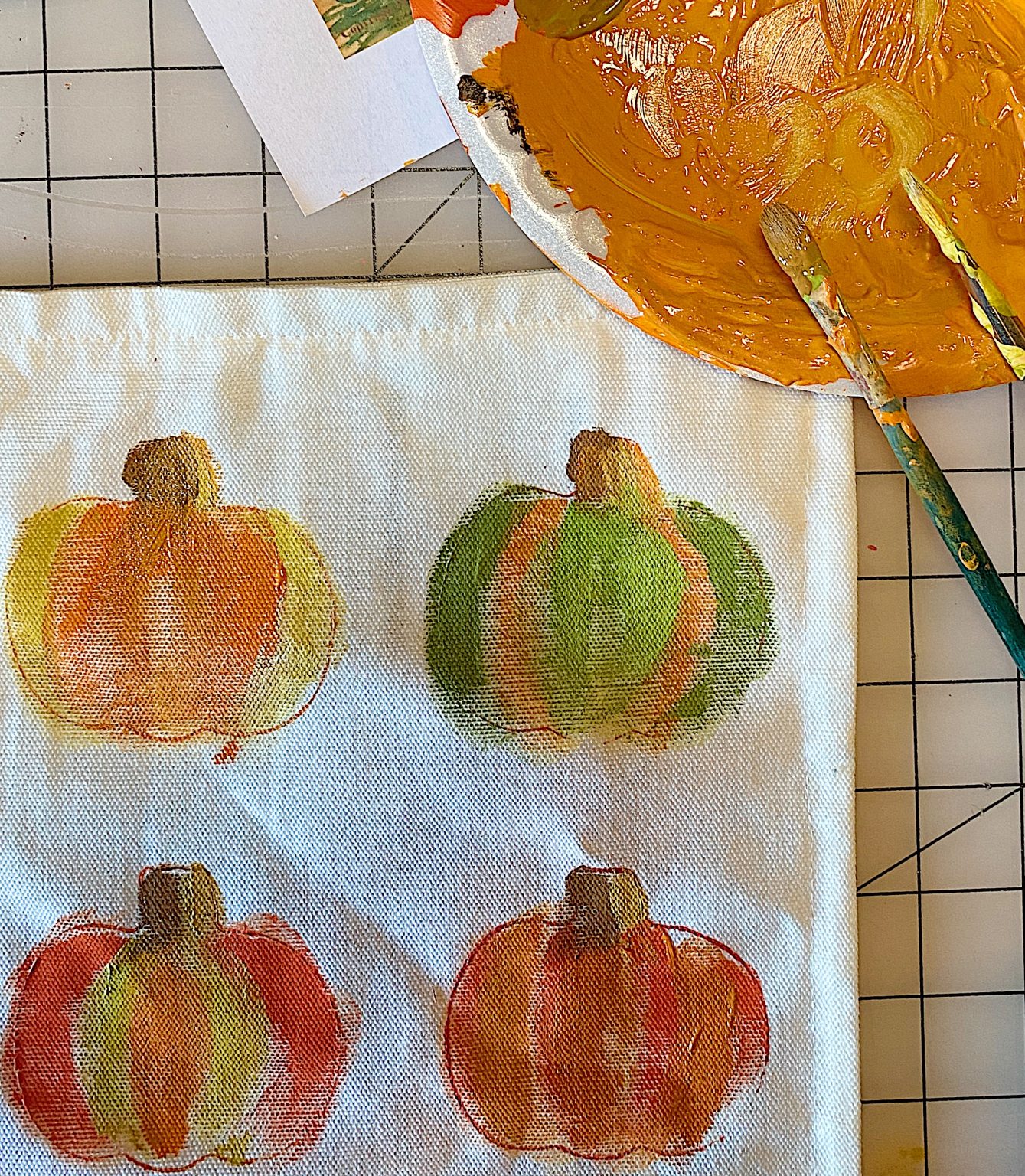 Fall Pumpkin Decor and Pumpkin Pillow - MY 100 YEAR OLD HOME