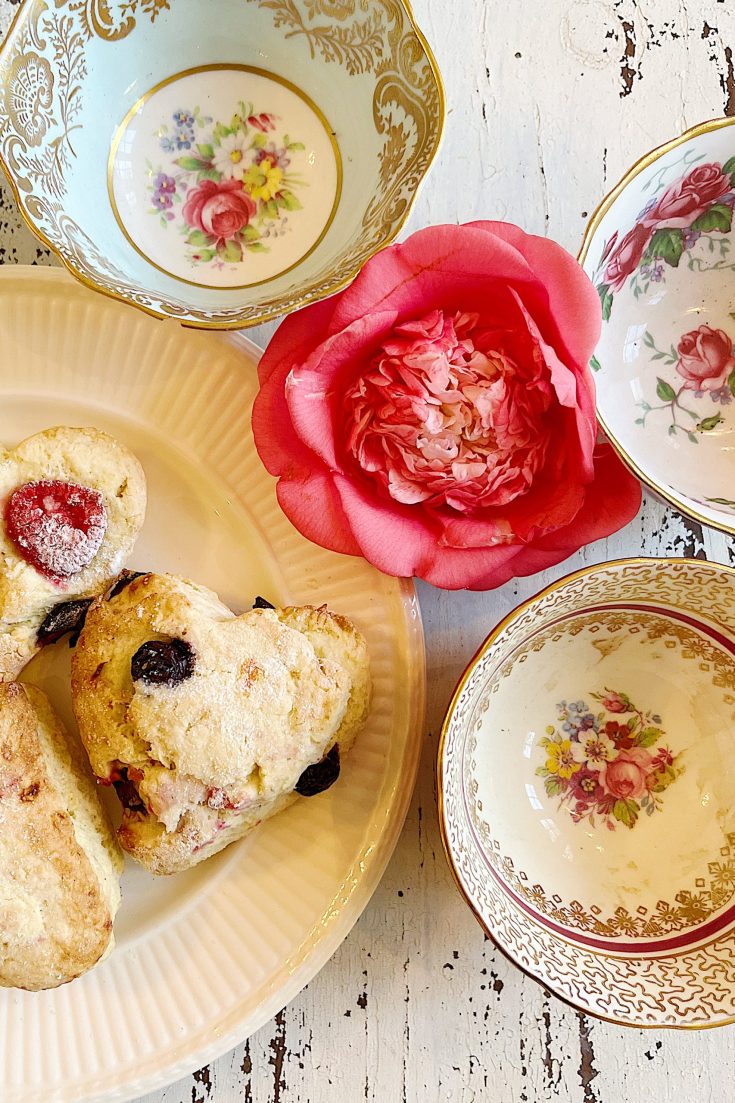 Blueberry Raspberry Gluten Free Scones - MY 100 YEAR OLD HOME