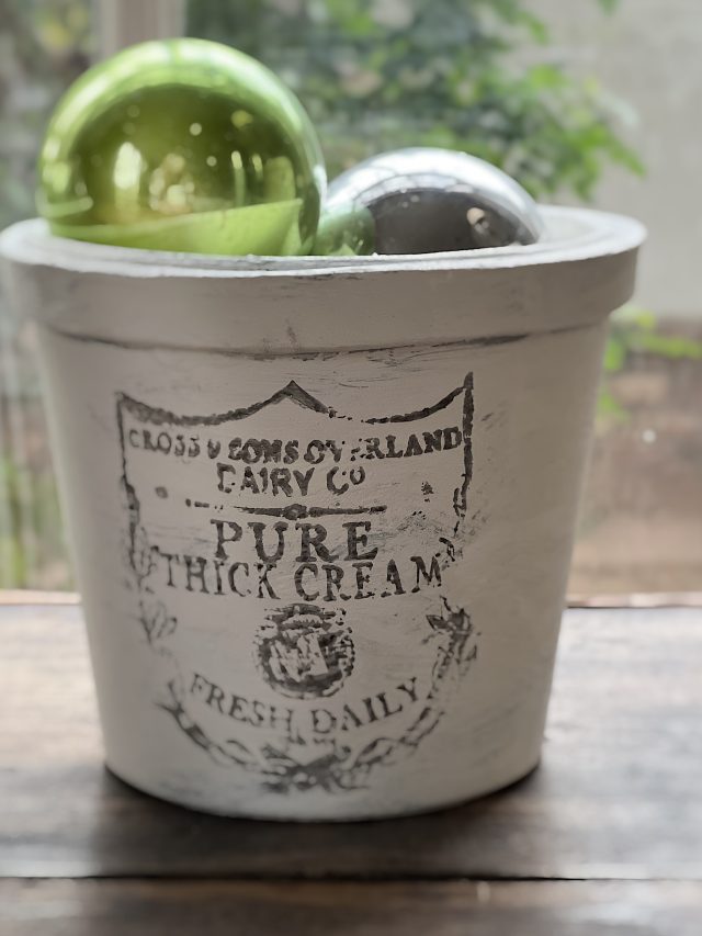DIY English Advertising Ceramic Pots - MY 100 YEAR OLD HOME