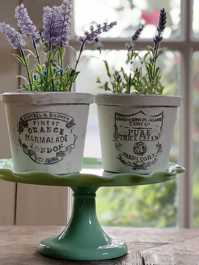 DIY English Advertising Ceramic Pots - MY 100 YEAR OLD HOME