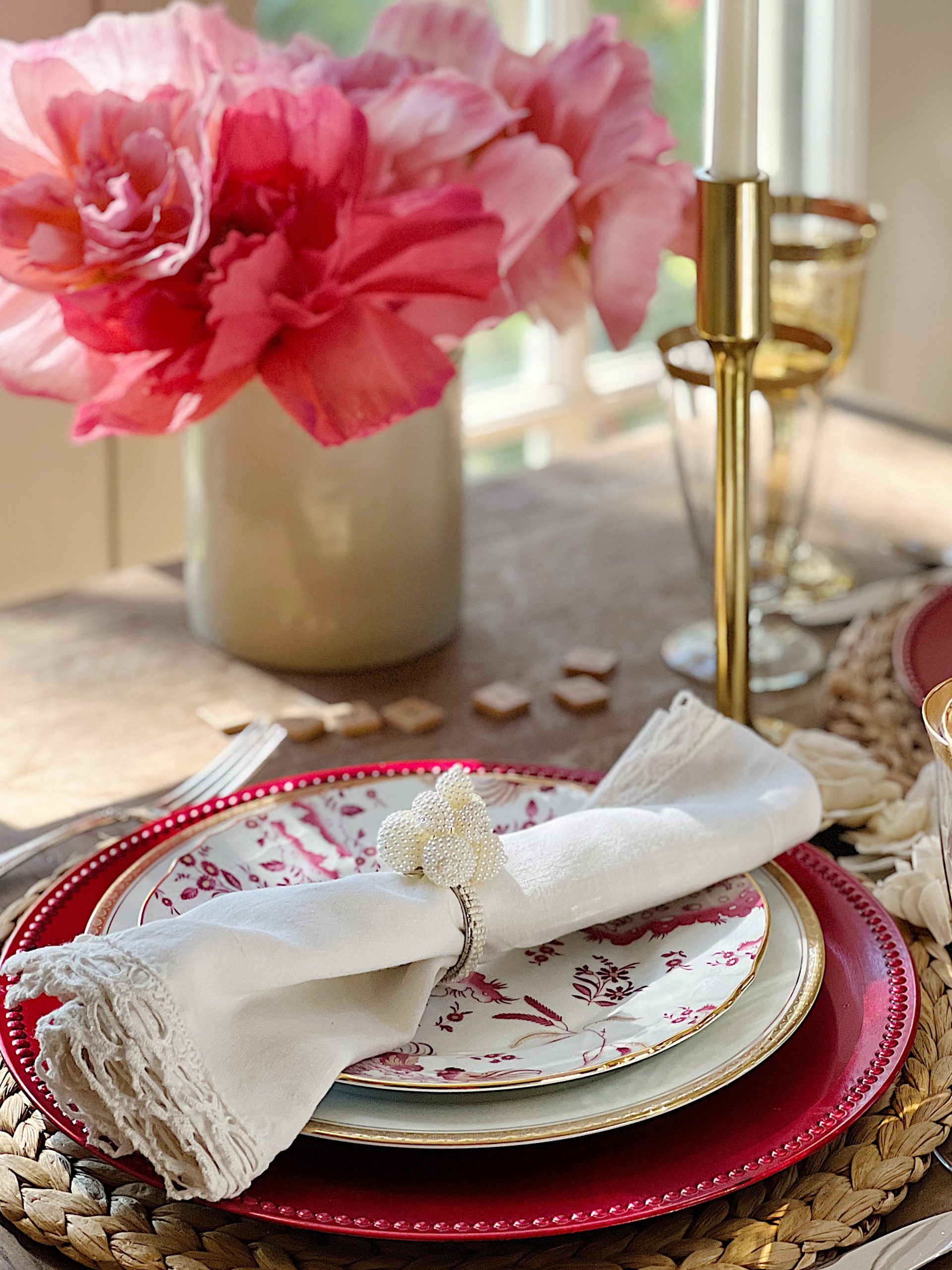 Valentine's Day Table for Two at Home - MY 100 YEAR OLD HOME