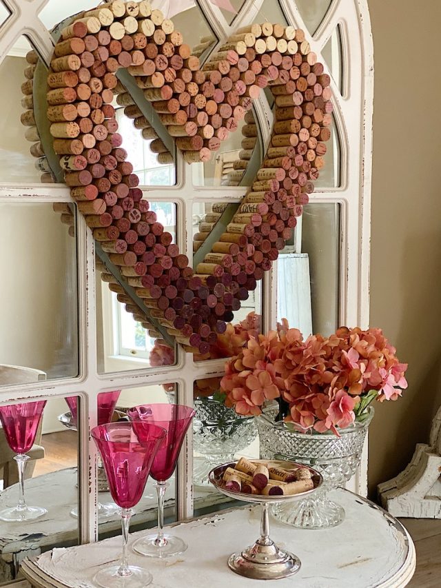 Valentine's Day DIY Vignette - MY 100 YEAR OLD HOME