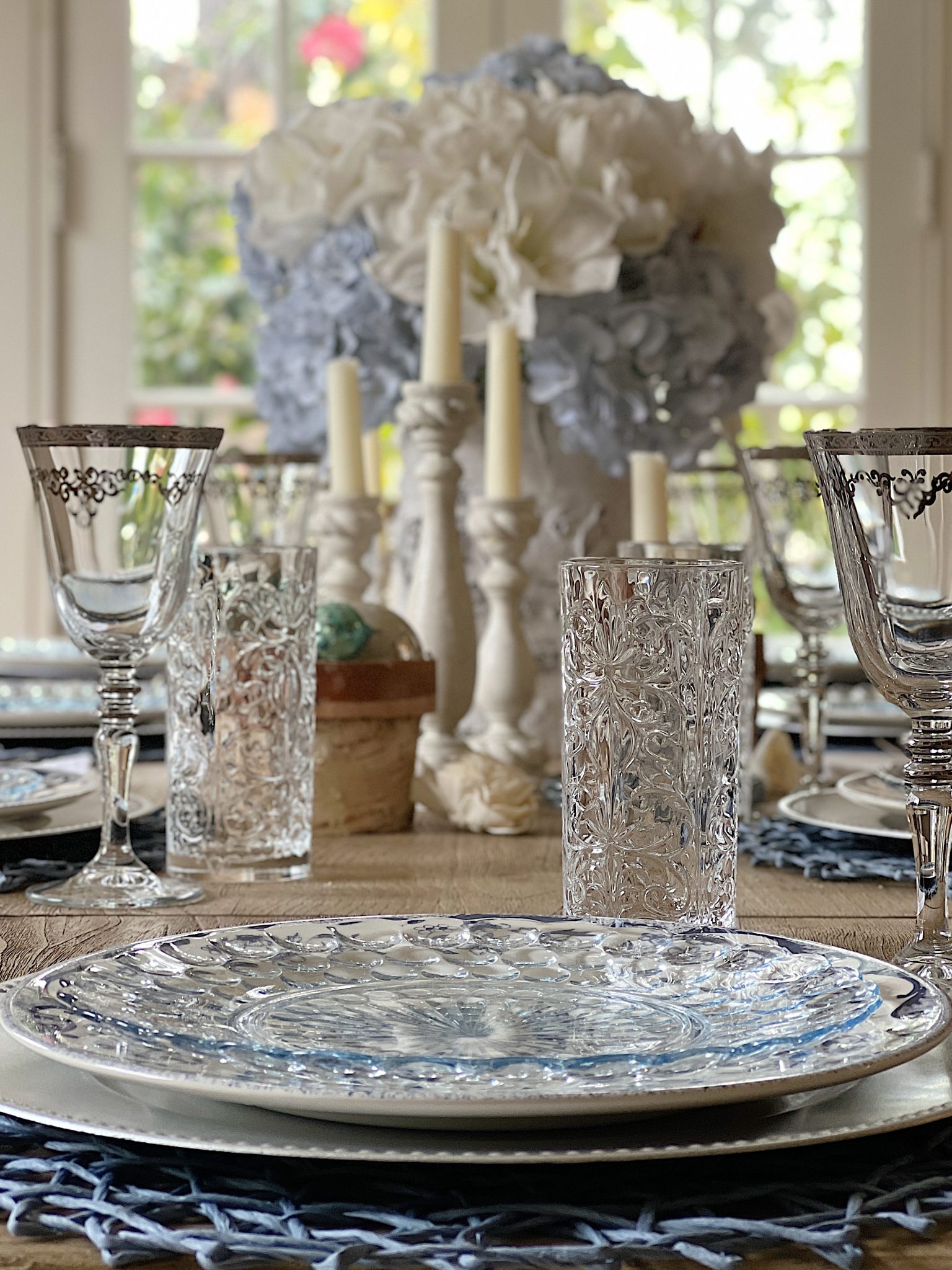 Winter Inspired Farmhouse Dining Table - MY 100 YEAR OLD HOME