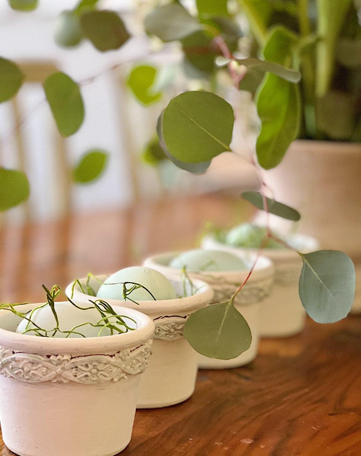 DIY Terra Cotta Pots in Easter Colors - MY 100 YEAR OLD HOME