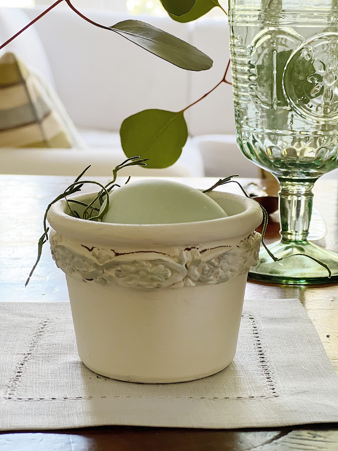 DIY Terra Cotta Pots in Easter Colors - MY 100 YEAR OLD HOME