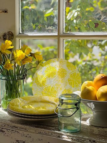 How to Make Your Own Lemon Plates - MY 100 YEAR OLD HOME