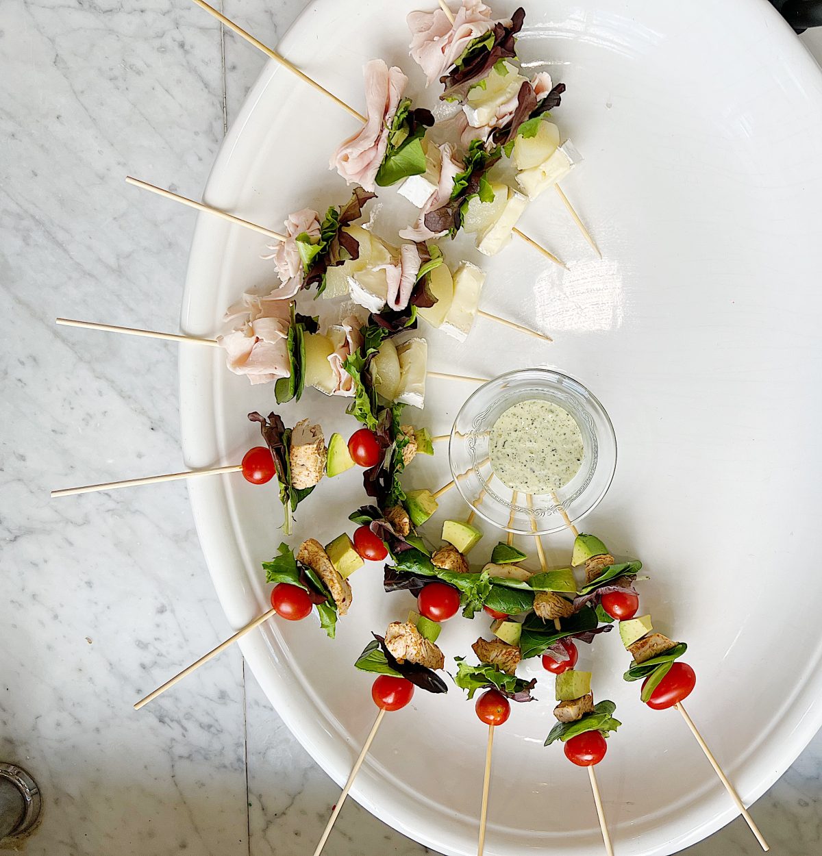Salad on a Stick with Bamboo Skewers - MY 100 YEAR OLD HOME