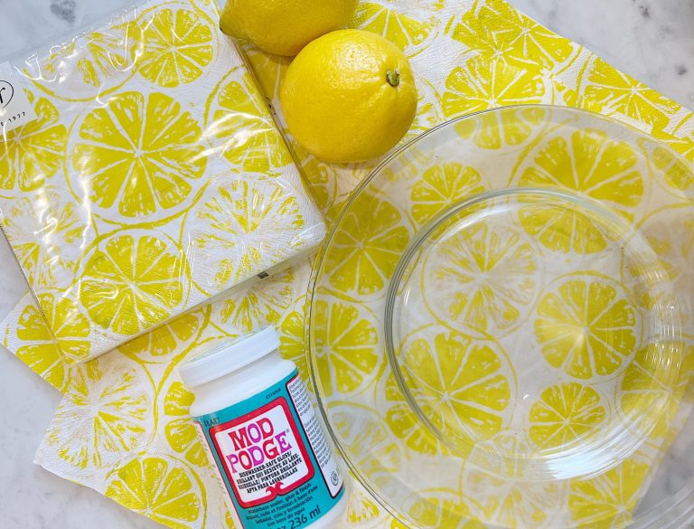 How to Make Your Own Lemon Plates - MY 100 YEAR OLD HOME