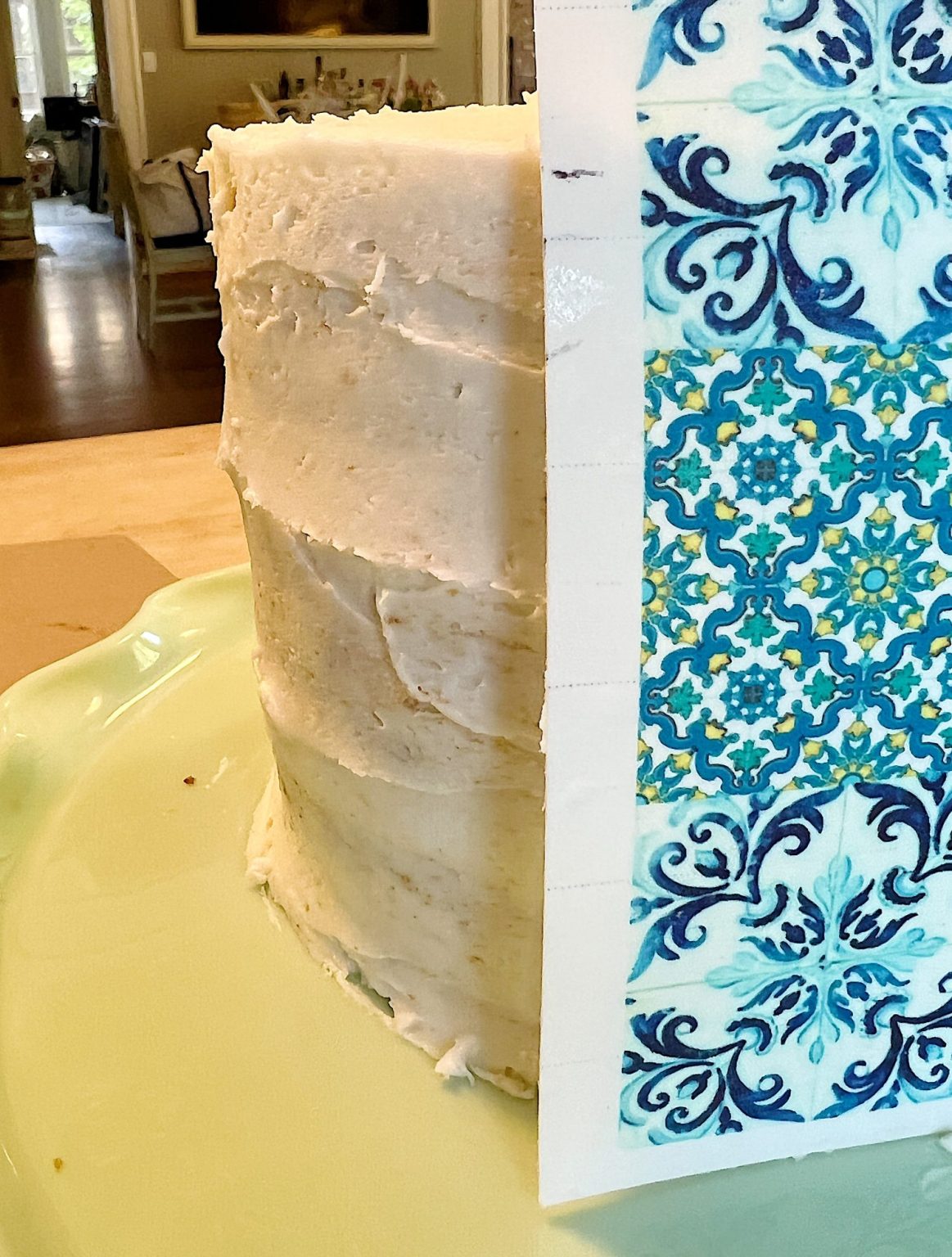 How to Make a Cake with Edible Paper Pastry Sheets - MY 100 YEAR OLD HOME