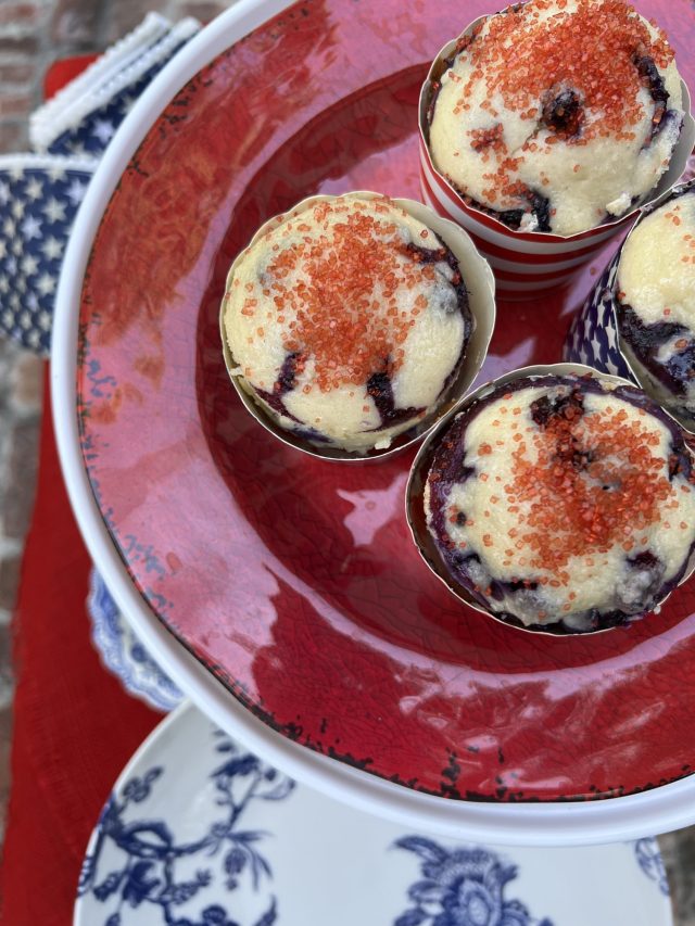 Festive 4th of July Gluten-Free Muffins - MY 100 YEAR OLD HOME