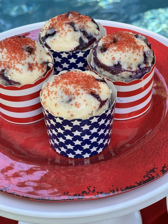 Festive 4th of July Gluten-Free Muffins - MY 100 YEAR OLD HOME