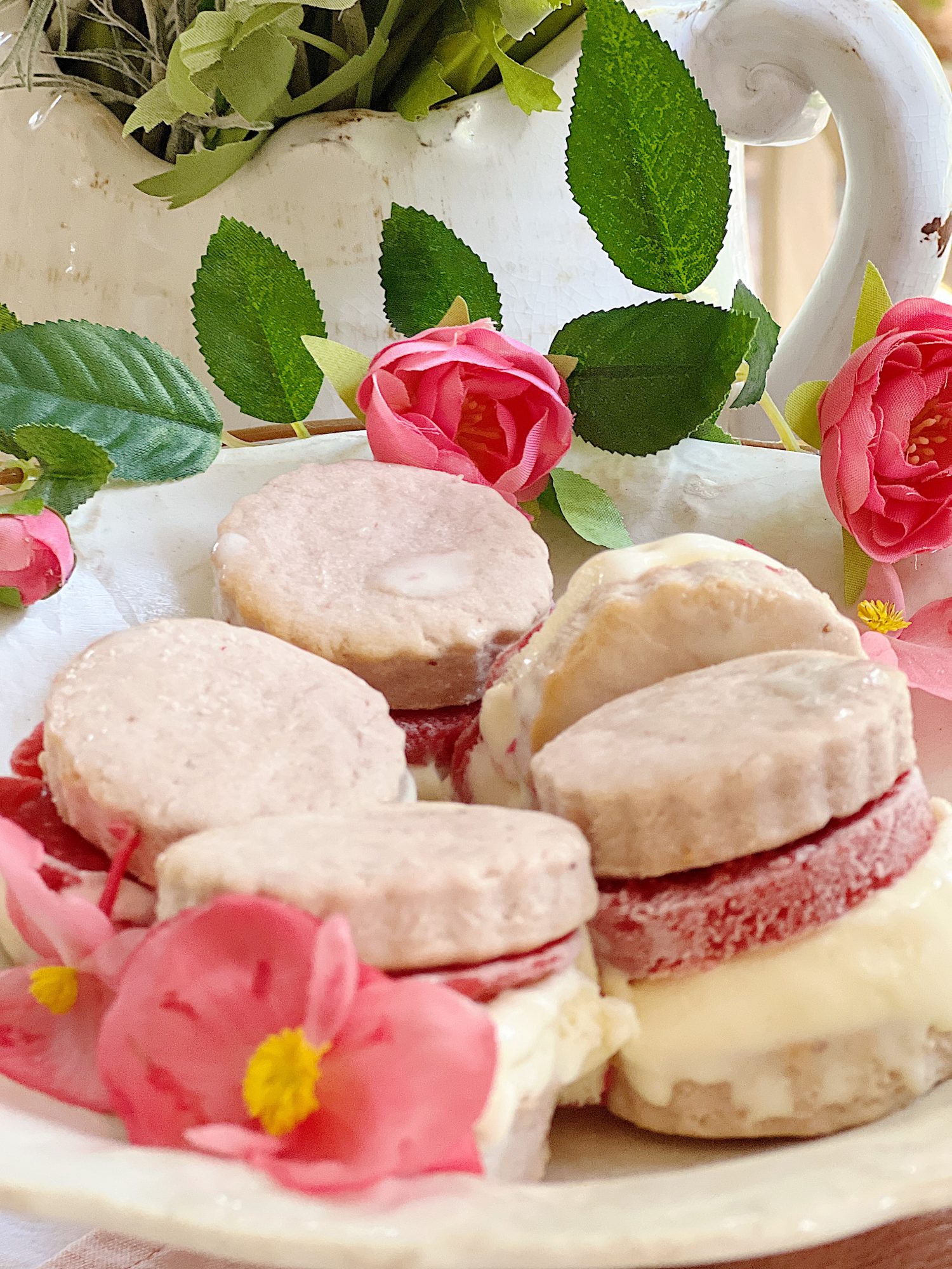 Raspberry Strawberry Shortbread Cookies - MY 100 YEAR OLD HOME